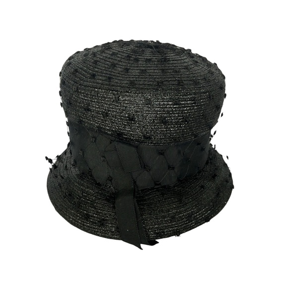 Accessories | Vintage 196s Mod Bucket Straw Hat With Ribbon Trim And ...
